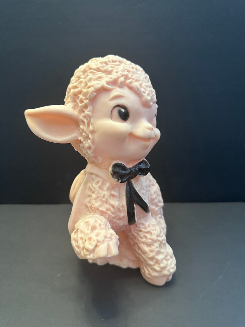 Ashland Vintage Smiling Rubber Lamb With Squeaker Toy 1940's Size 9" X ...