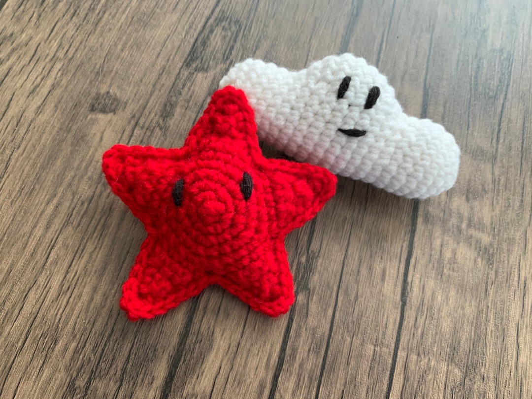 Star Amigurumi, Cloud Amigurumi, Crochet Star, Handmade Crochet Cloud ...