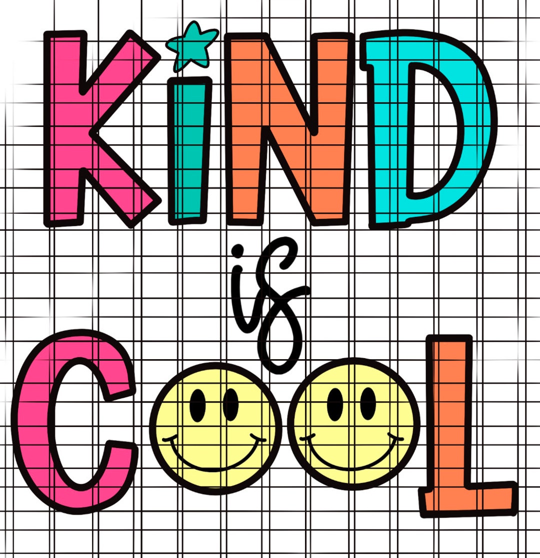 Kind is Cool Digital Download Png Teacher New Download - Etsy