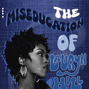 Lauryn Hill R&B Poster, Digital Art Print, Music Wall Art, Typography ...