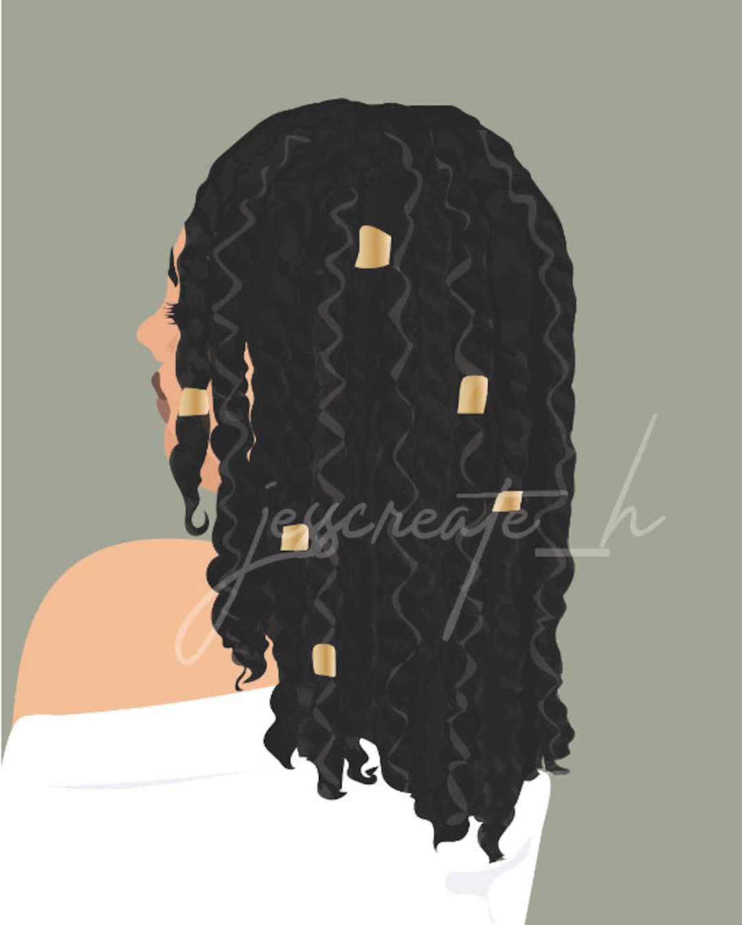 Two Strand Twists Wall Art 8x10in. - Etsy