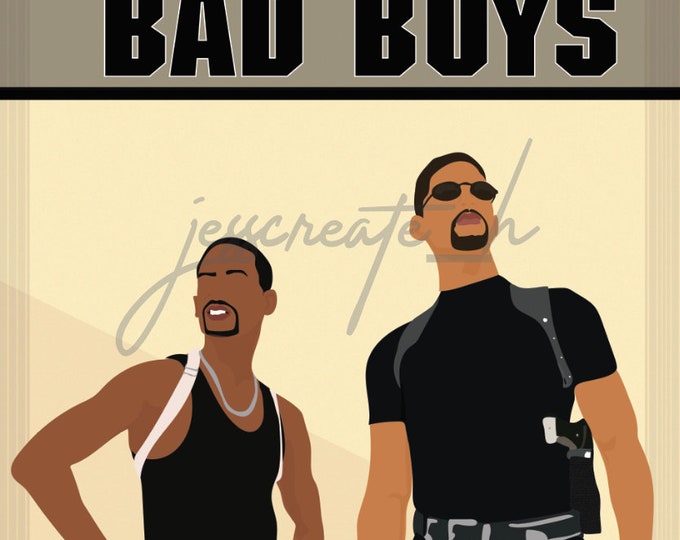 Bad Boys 90s Black Movie Wall Art 8x10in. - Etsy