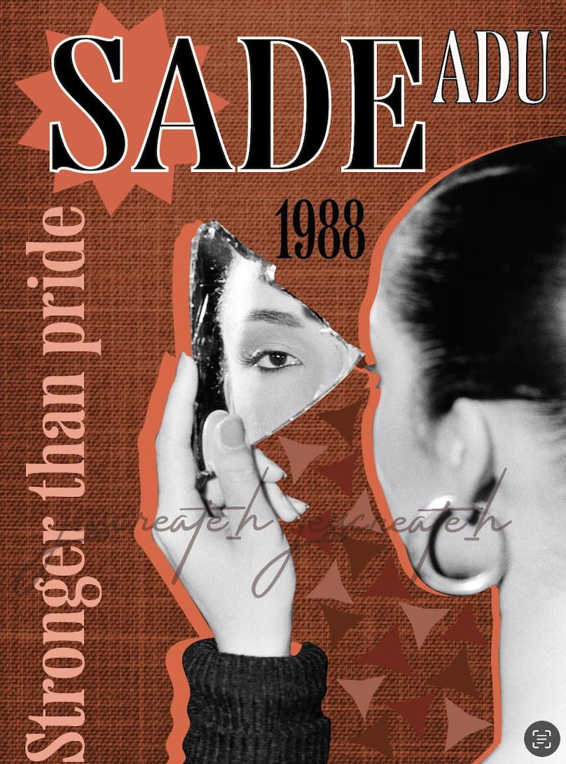 Sade Adu R&B Poster, Digital Art Print, Music Wall Art, Typography - Etsy