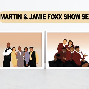 Martin Lawrence & Jamie Foxx Show Wall Art Set 8x10inch - Etsy