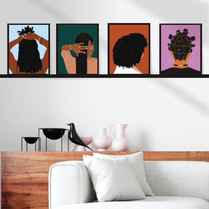 Hair Art Print - Etsy