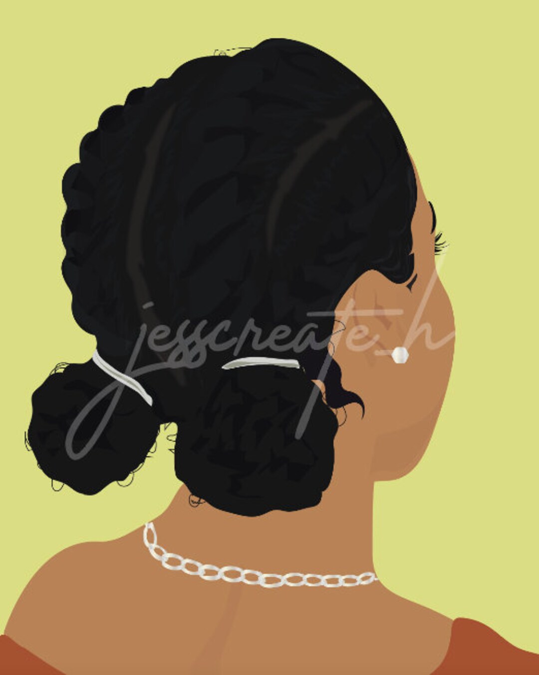 Braids Wall Art 8x10in. - Etsy