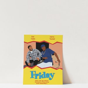 Friday 90s Black Movie Wall Art 8x10in. - Etsy