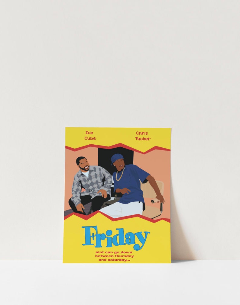 Friday 90s Black Movie Wall Art 8x10in. - Etsy