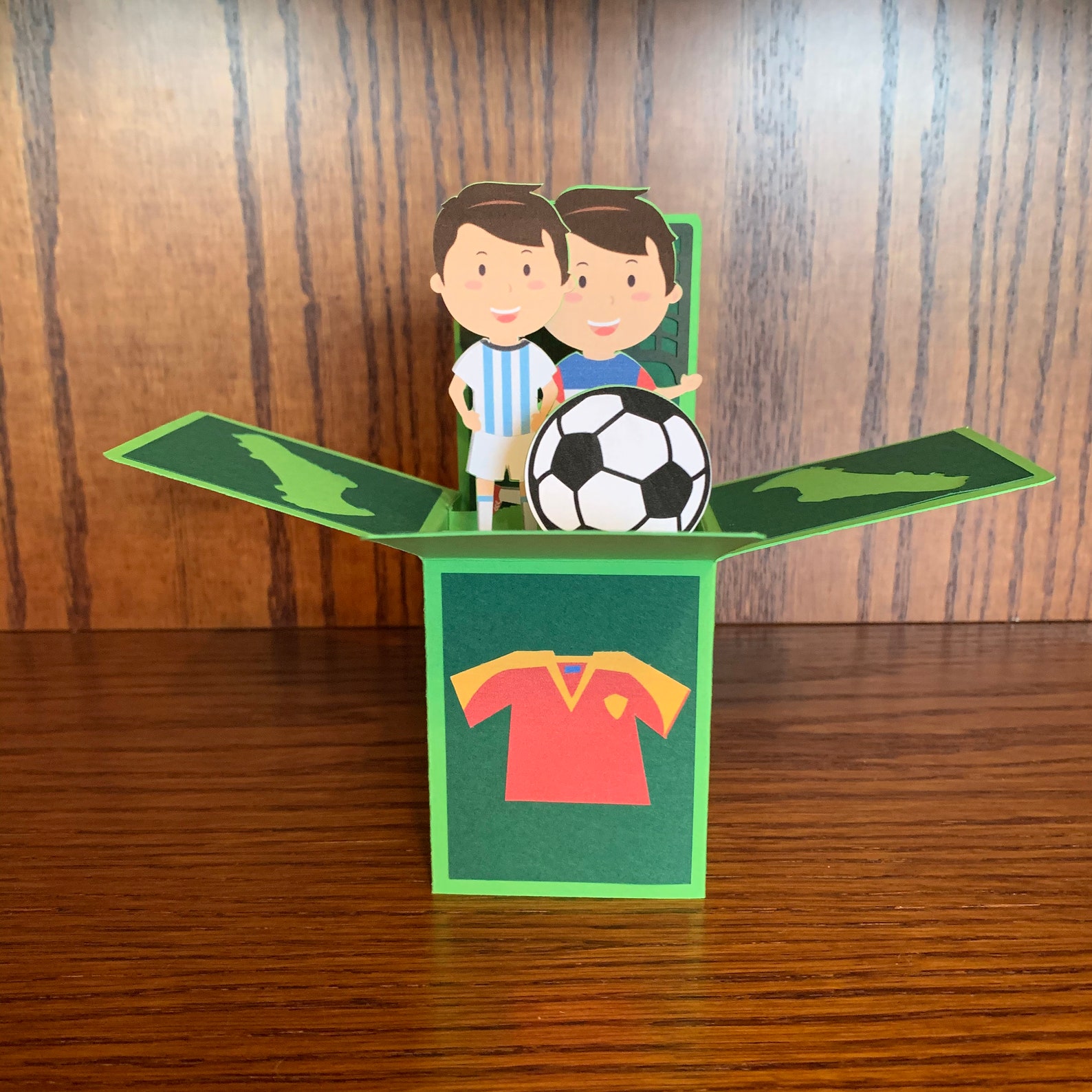 Football Pop up Box Card - Etsy