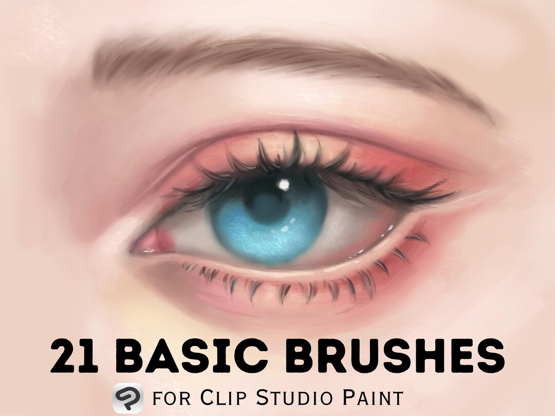 21 Basic Clip Studio Paint Brushes: Essential, Texture, Sketch, Line - Etsy