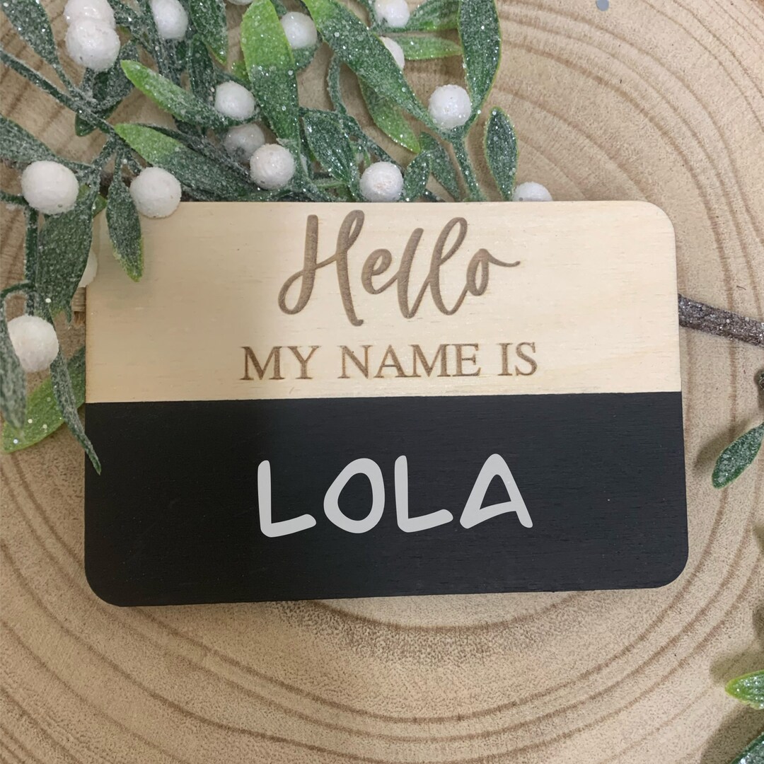 Chalkboard Baby Arrival Announcement Sign, Name Reveal Plaque, Baby ...