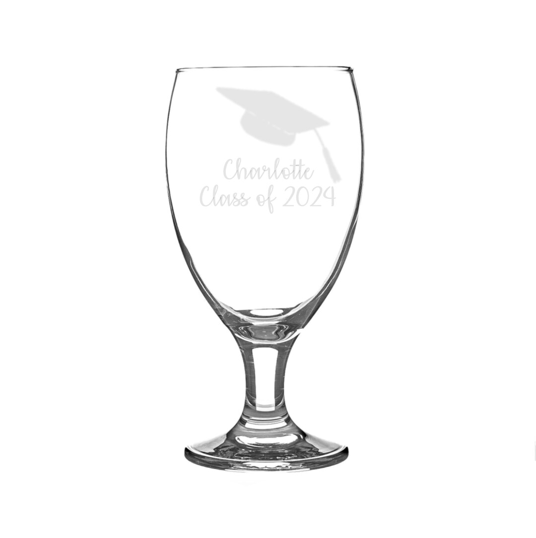 Personalised Graduation Engraved Craft Beer Snifter Glass, Graduation ...