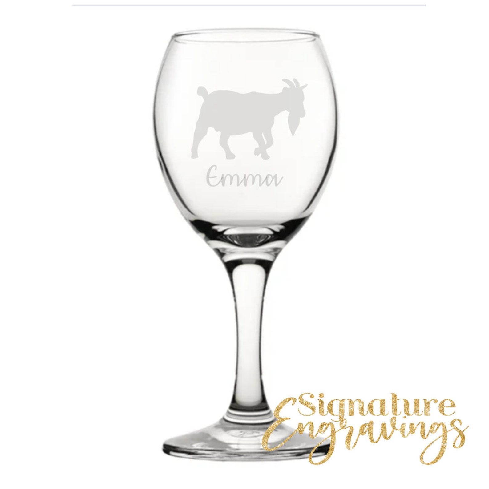 Personalised Goat Engraved Gin Glass Goat Gift Goat Glass - Etsy UK