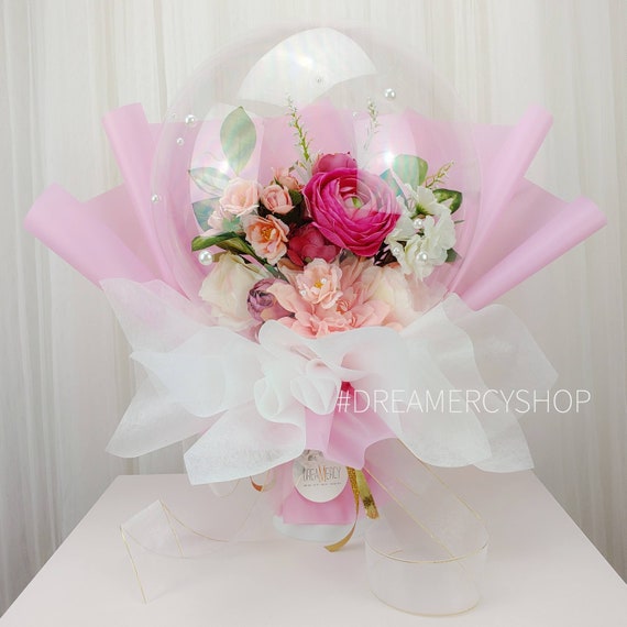 Flower Balloon Flower Bouquet Premium Gift Unique Gift | Etsy