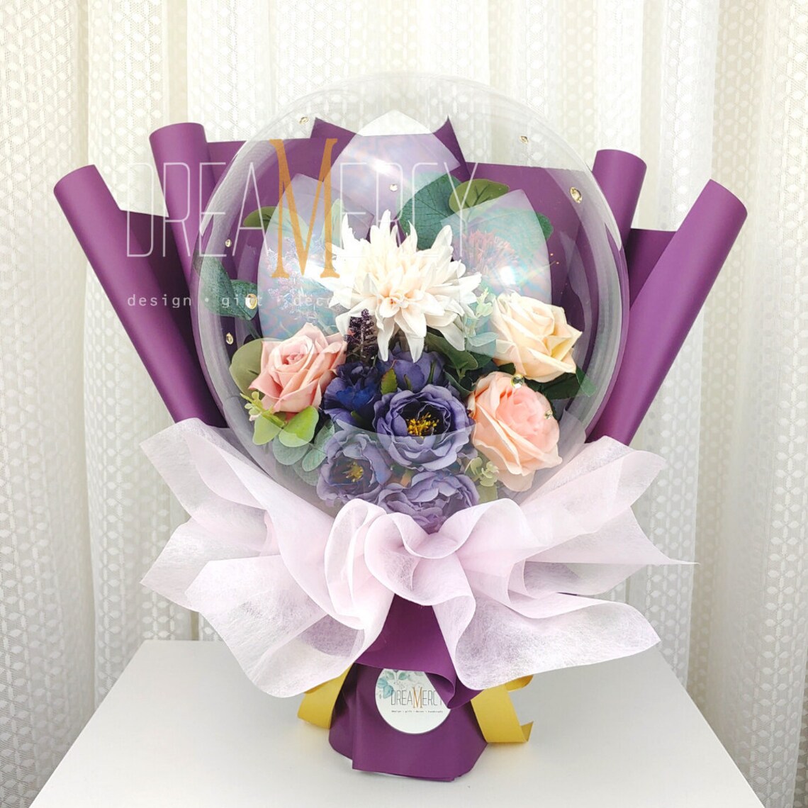 Flower Balloon Flower Bouquet Premium Gift Unique Gift | Etsy