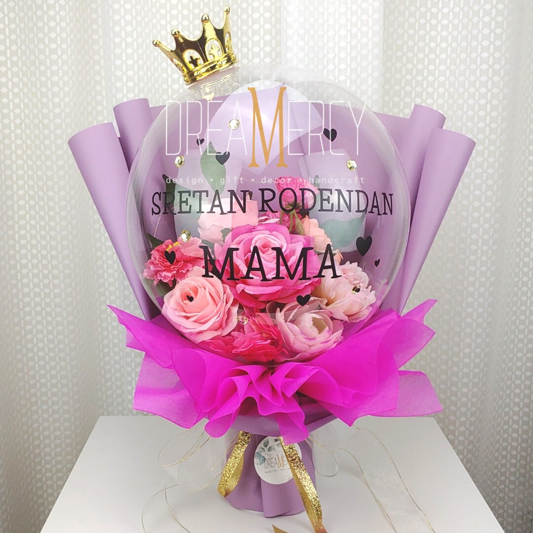 Flower Bouquet, Flower Balloon, Balloon Bouquet, Welcome Gift, Unique ...