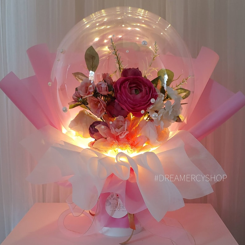 Flower Balloon Flower Bouquet Premium Gift Unique Gift | Etsy