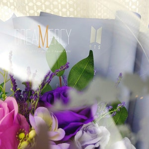 BTS Balloon, Flower Balloon Bouquet, LED Light, Flower Bouquet, Unique ...