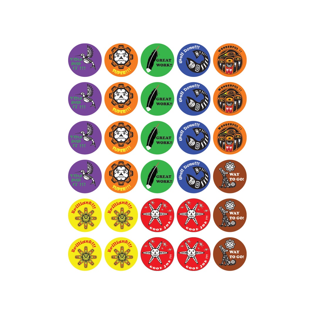 Indigenous Themed Appreciation Stickers - Etsy