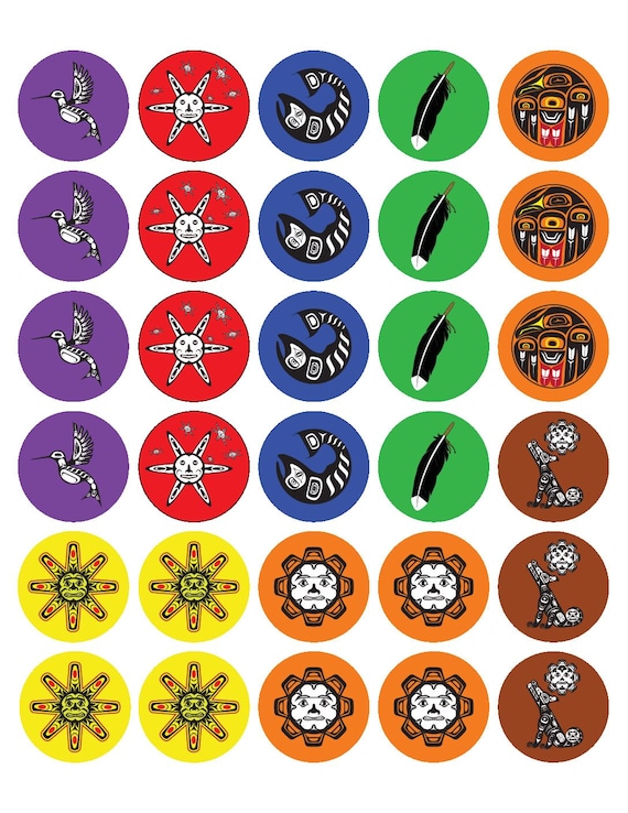 Indigenous Art Stickers | Etsy Canada