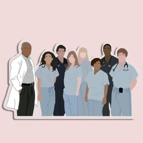 Grey's Anatomy ATTICUS link LINCOLN Grey Sloan | Etsy