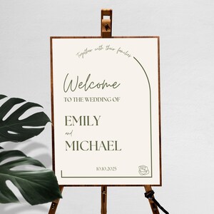 Wedding Welcome Sign Welcome Poster 18x24 Inch Poster Elegant Modern ...