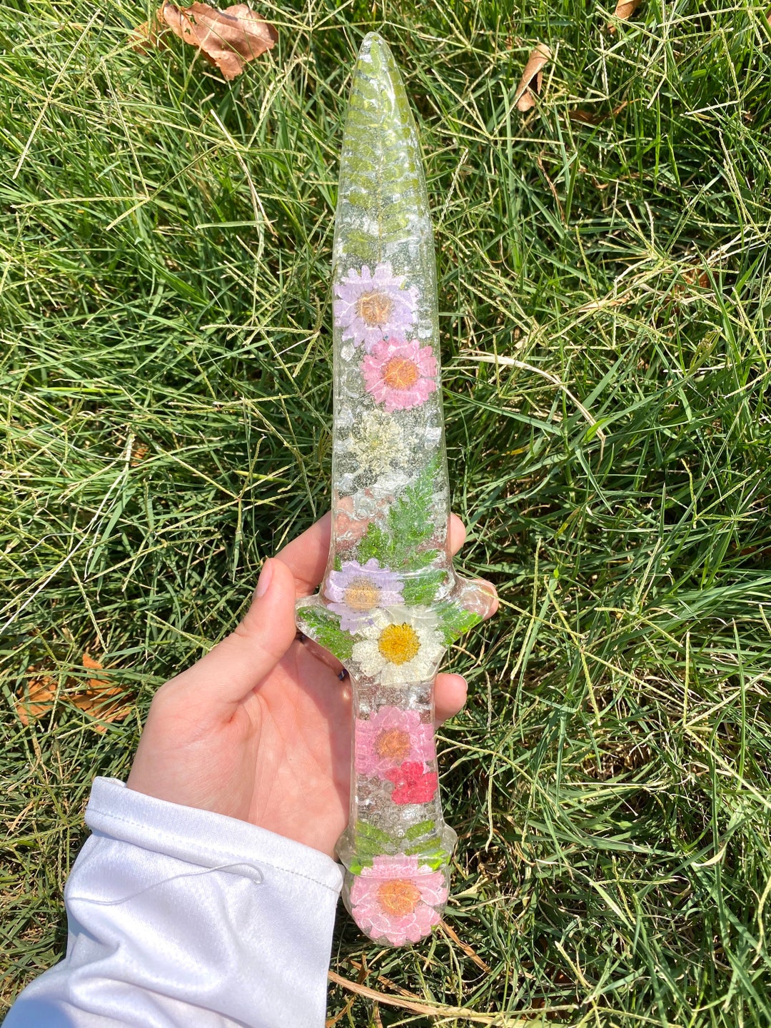 Floral Resin Dagger - Etsy