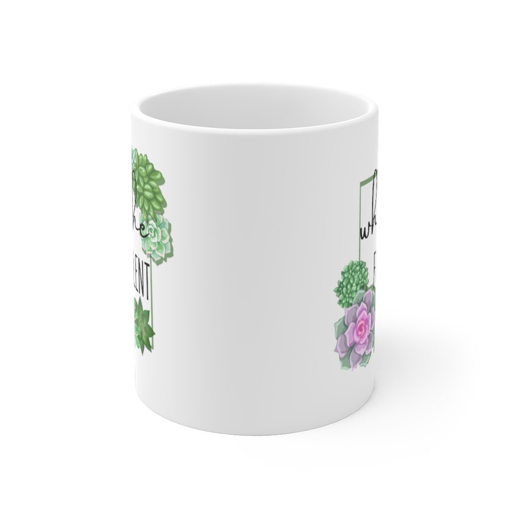 What The Fucculent Mug Succulent Mug Funny Plant Mug Funny | Etsy