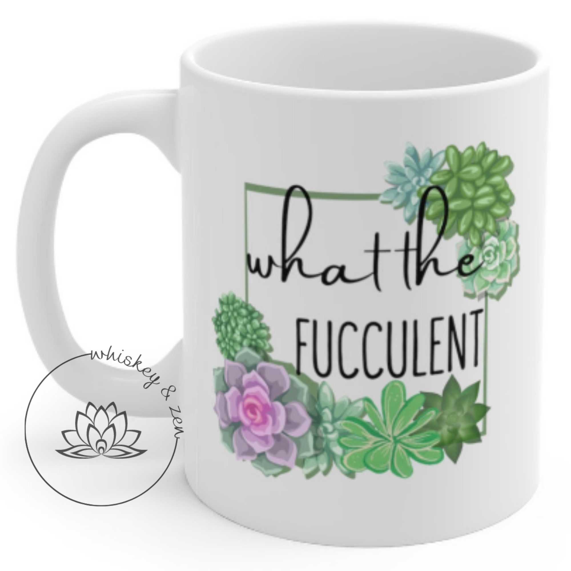 What the Fucculent Mug Succulent Mug Funny Plant Mug Funny - Etsy UK