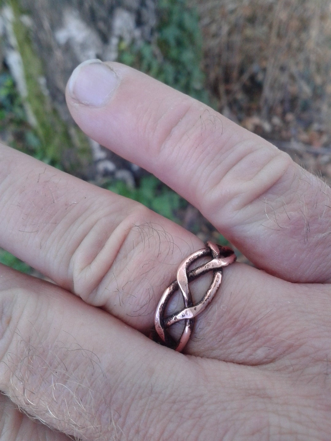 Celtic Copper Ring 2 Models and 2 Colors to Choose From - Etsy