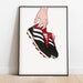 The Wall Football Art Print Keith Haring Style Digital Illustration ...