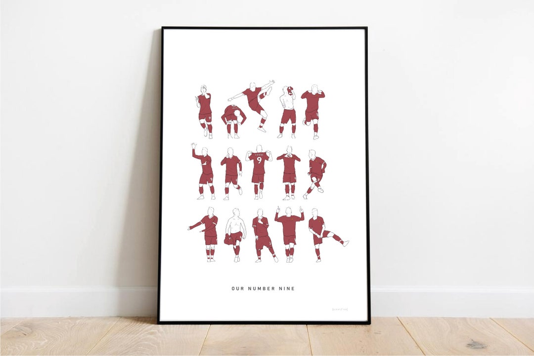 Roberto Firmino 'our Number Nine' Illustrative Print | LFC, Liverpool ...
