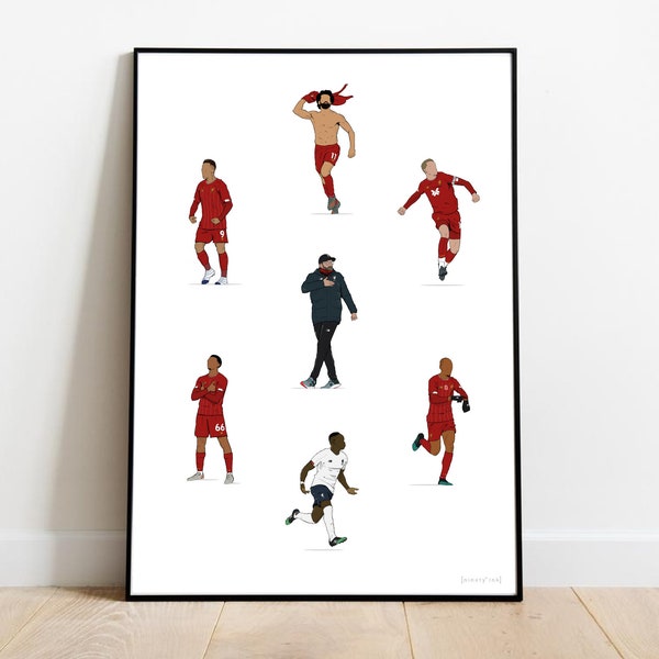 Liverpool Players Print - Etsy