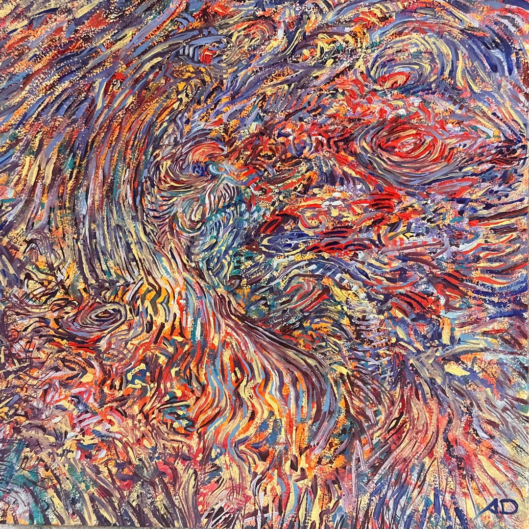 Ferocious Landscape Original Oil Painting on Cradled Birch Panel - Etsy