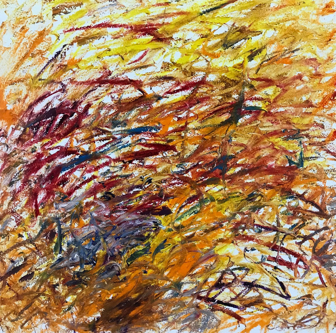 Frenetic Energy Original Oil Painting on 12 Inch Wood Panel - Etsy