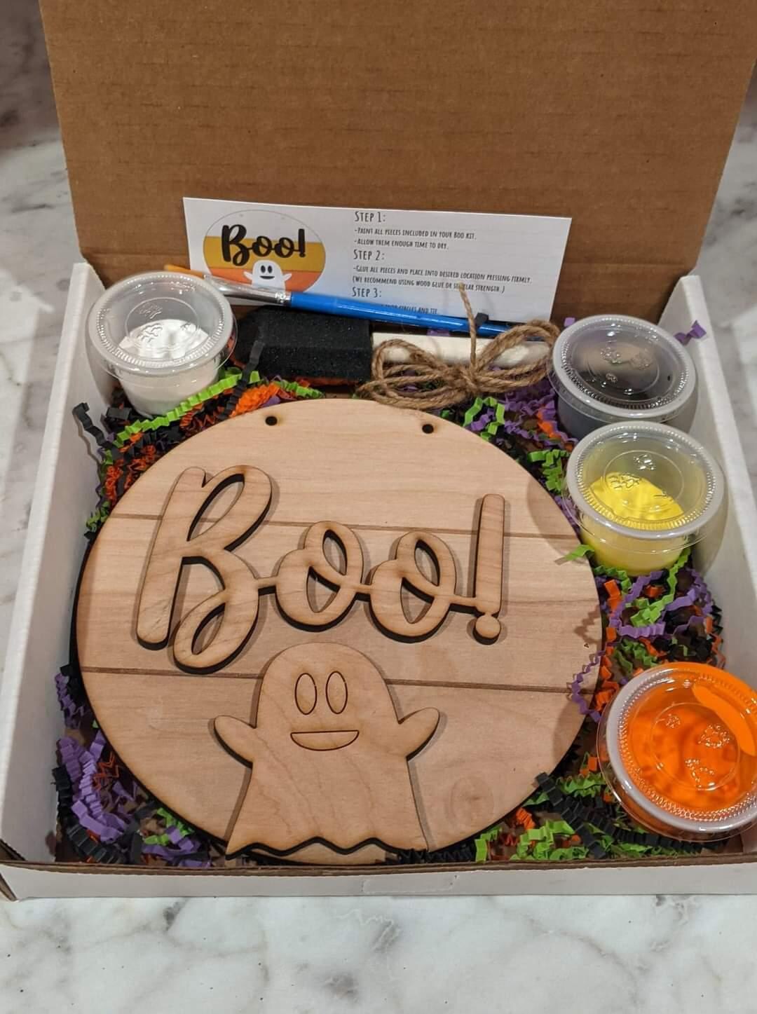 Wood Paint Kit, Ghost, Boo, Craft Paint Kit, Halloween, - Etsy