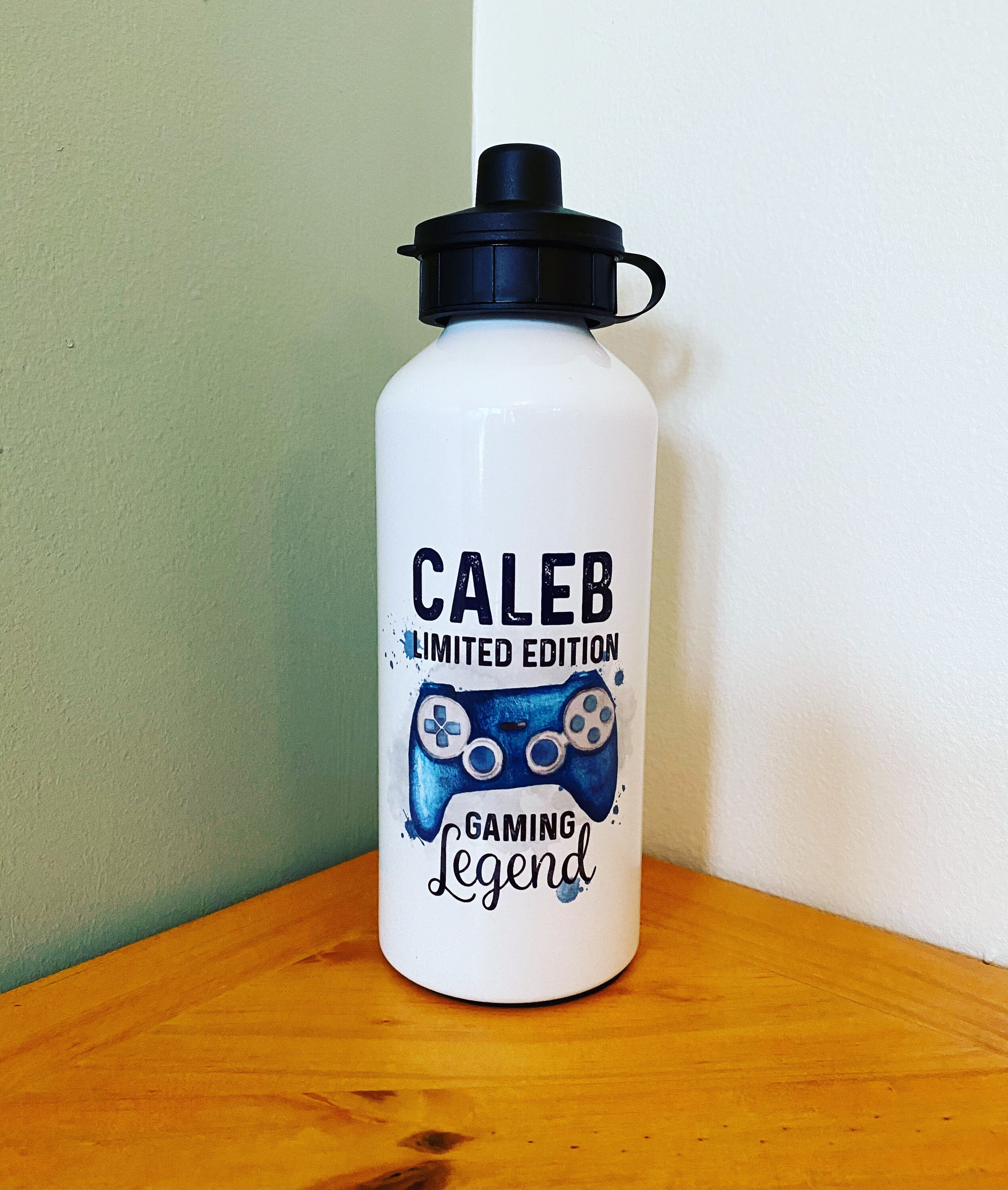 Gamer Water Bottle Gaming Bottle Personalised Gaming Drinks - Etsy