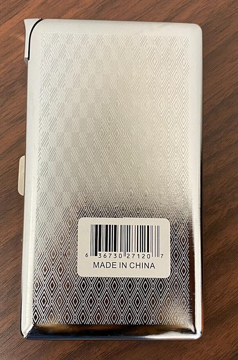 Custom Create Your Own Design Hip Silver Cigarette Case With Built in ...