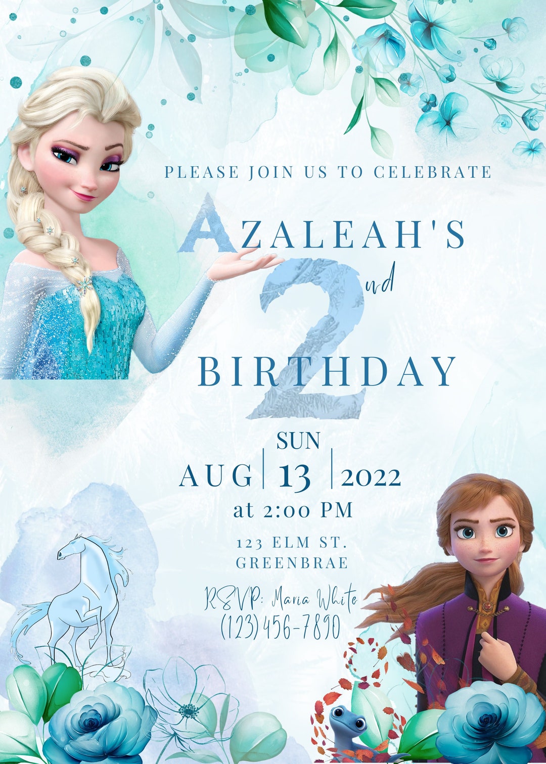 Frozen Invitation - Etsy