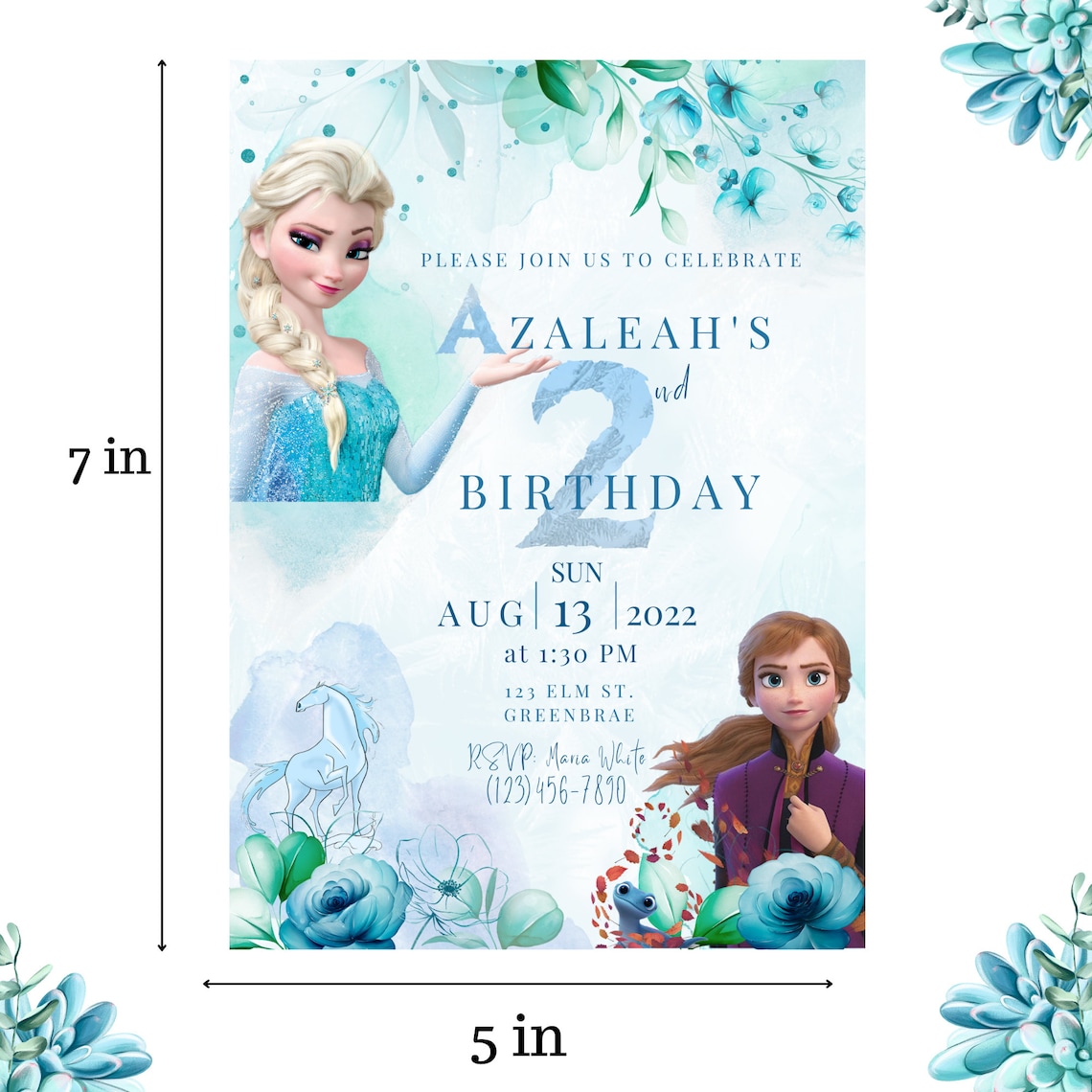 Frozen Invitation - Etsy