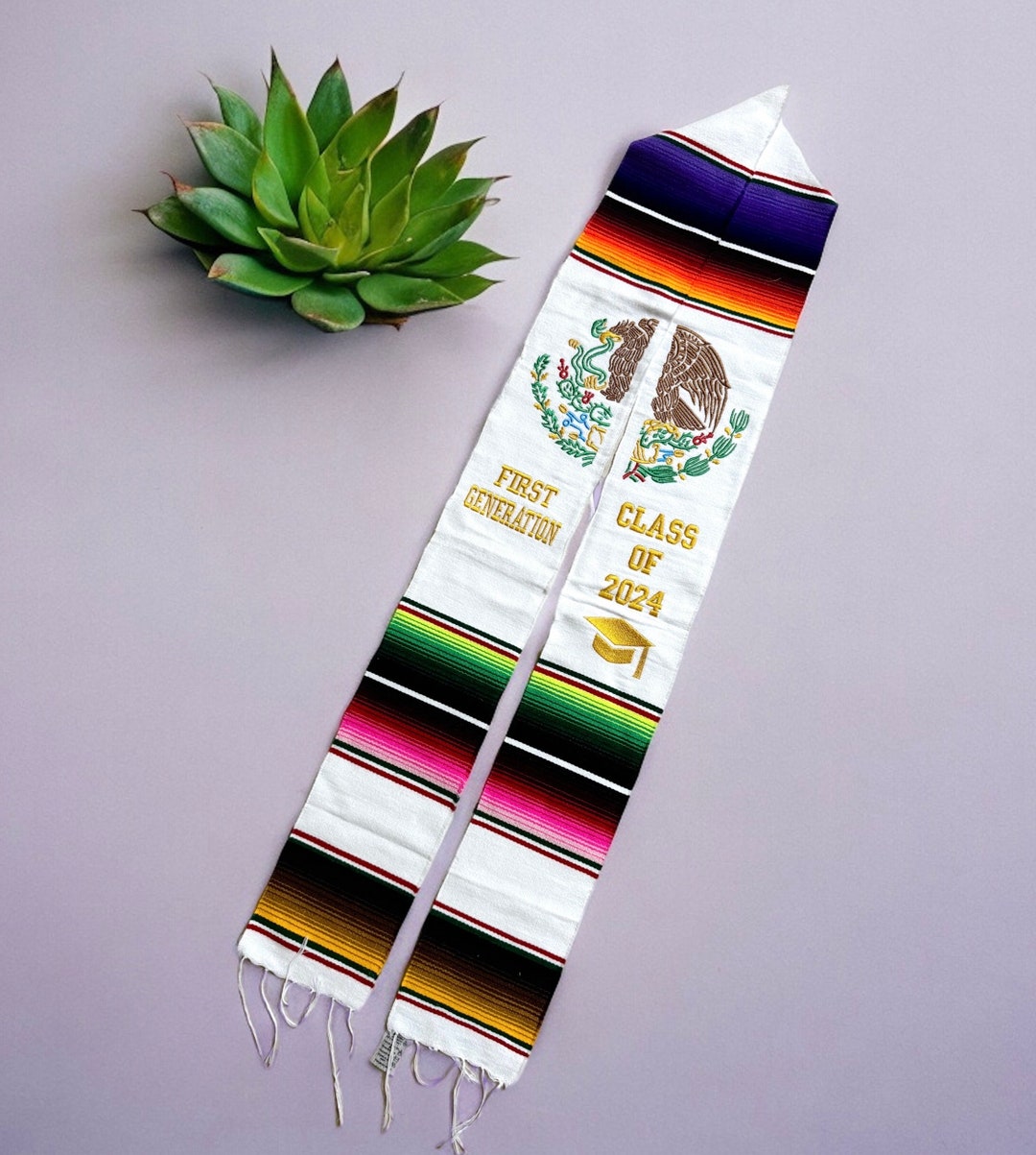 Mexican Graduation Sash Sarape Zarape Serape Sash Commencement Class of ...