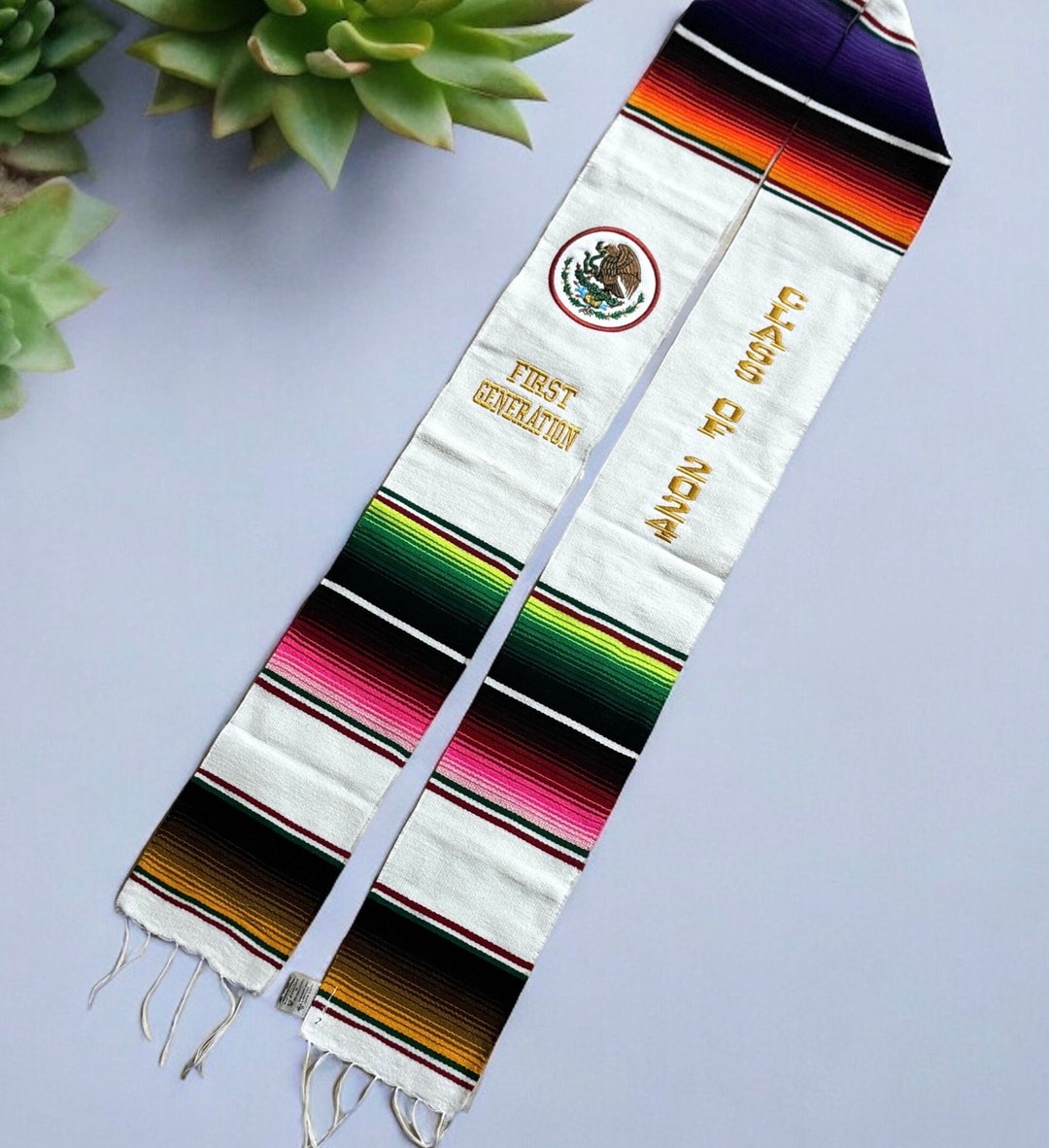 Graduation Class of 2024 Mexican Sash Sarape Zarape Commencement ...