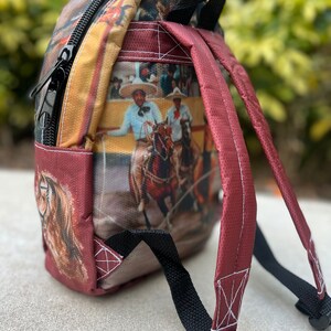 Cowboy Cowgirl Western MINI Backpack Purse Waterproof Rucksack Casual ...