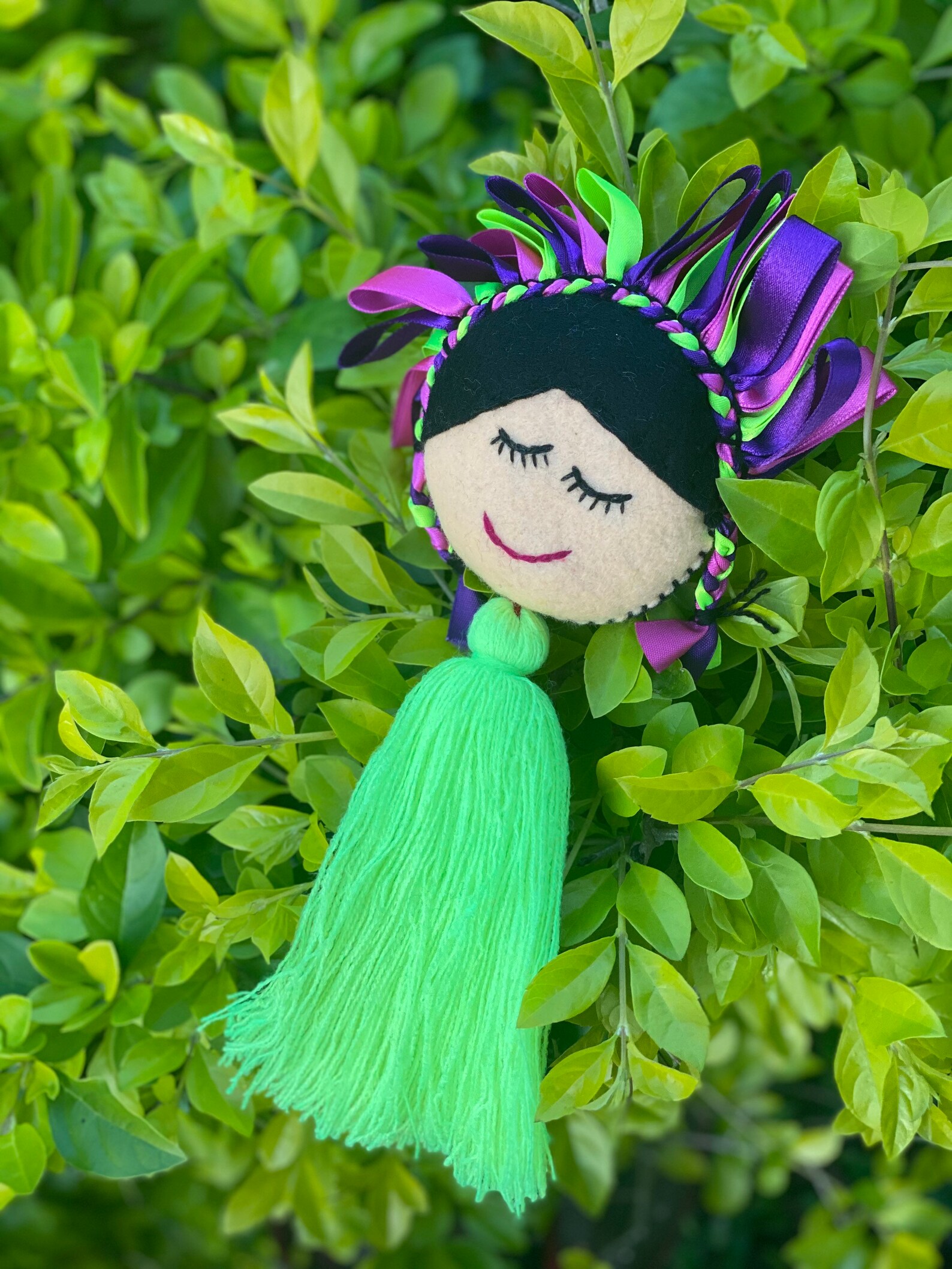 Muñeca Lele Mexican doll Dangle Tassel Keychain bag | Etsy