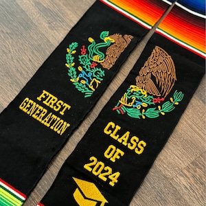 Graduation Class of 2024 Mexican Sash Sarape Zarape Commencement ...
