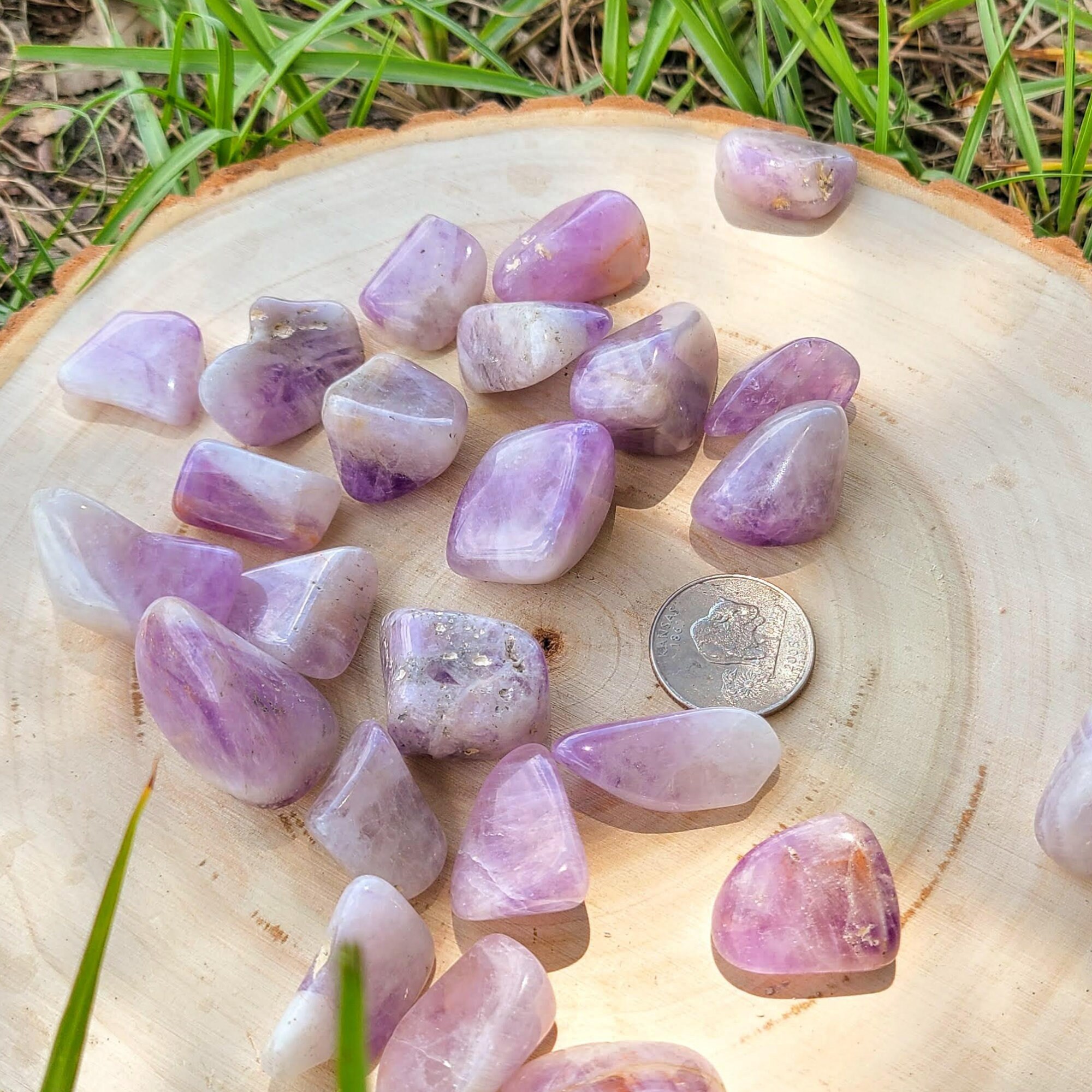 Amethyst Tumbled Stone Madagascar amethyst tumbles purple | Etsy