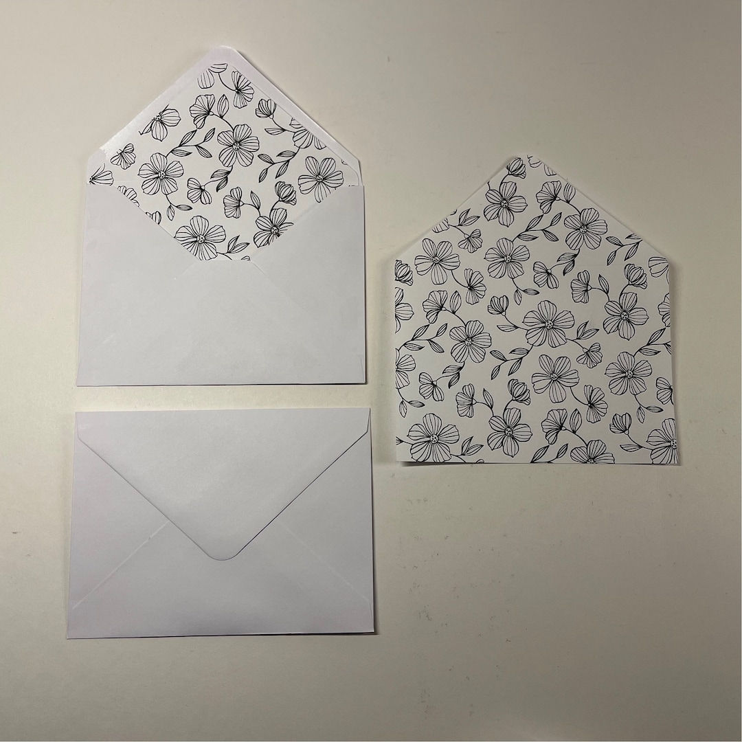 DIY Invitations for Wedding, Envelope Liner Kit Wedding Invitation Kit ...