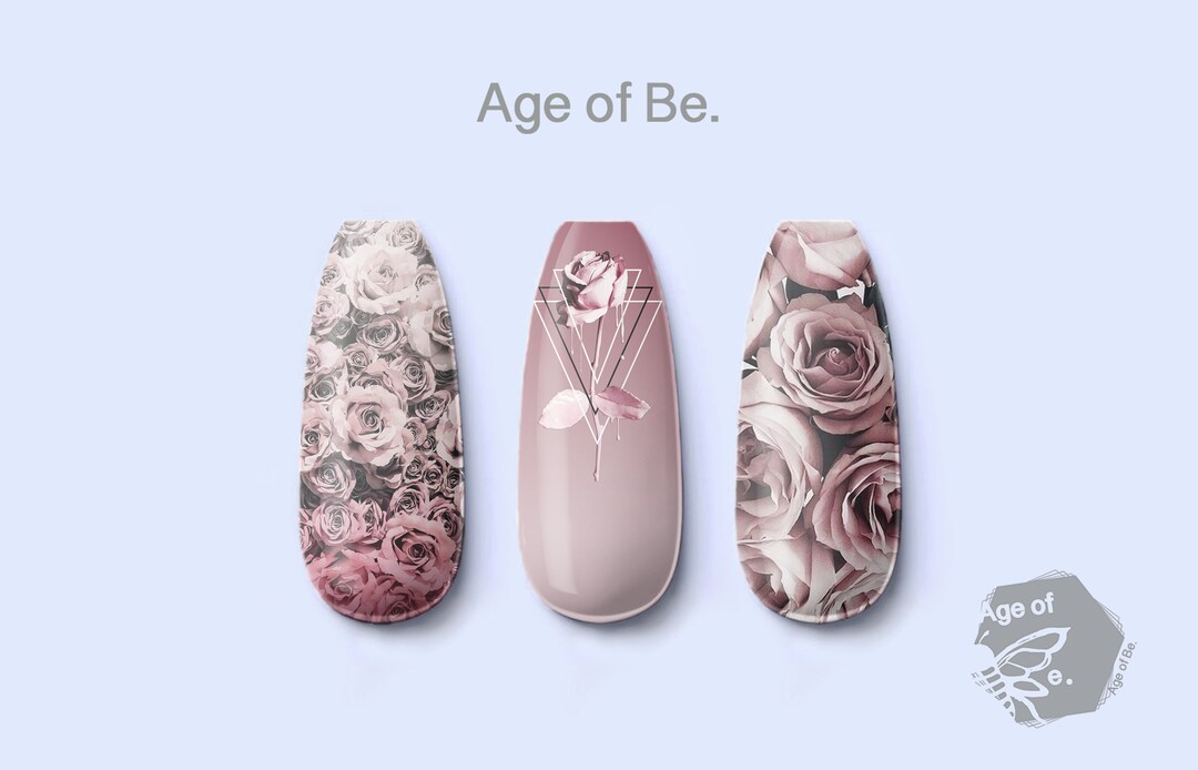 Rose Decal Baby Boomer French Neutral Drip Valentine's Day - Etsy