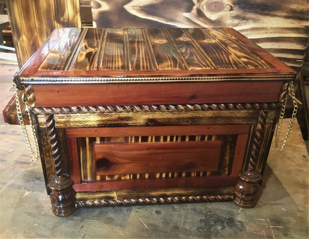 Medium Size Flat Top Chest - Etsy