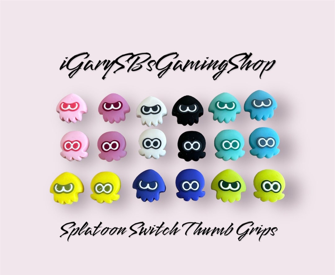 Splatoon Squid Inkling Nintendo Switch Joy-con Cap Skin Joystick Cover ...